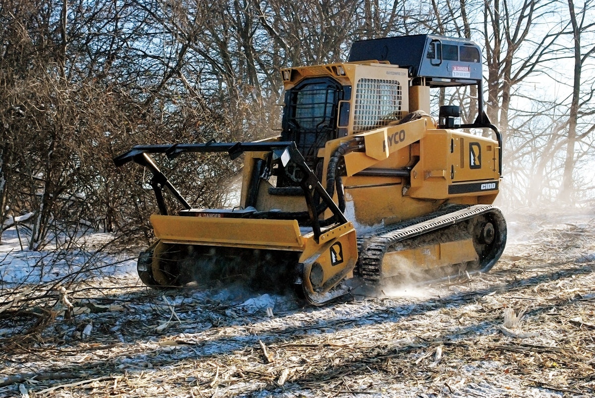 Rayco Forestry Mulcher Features Rubber Tracks | Total Landscape Care