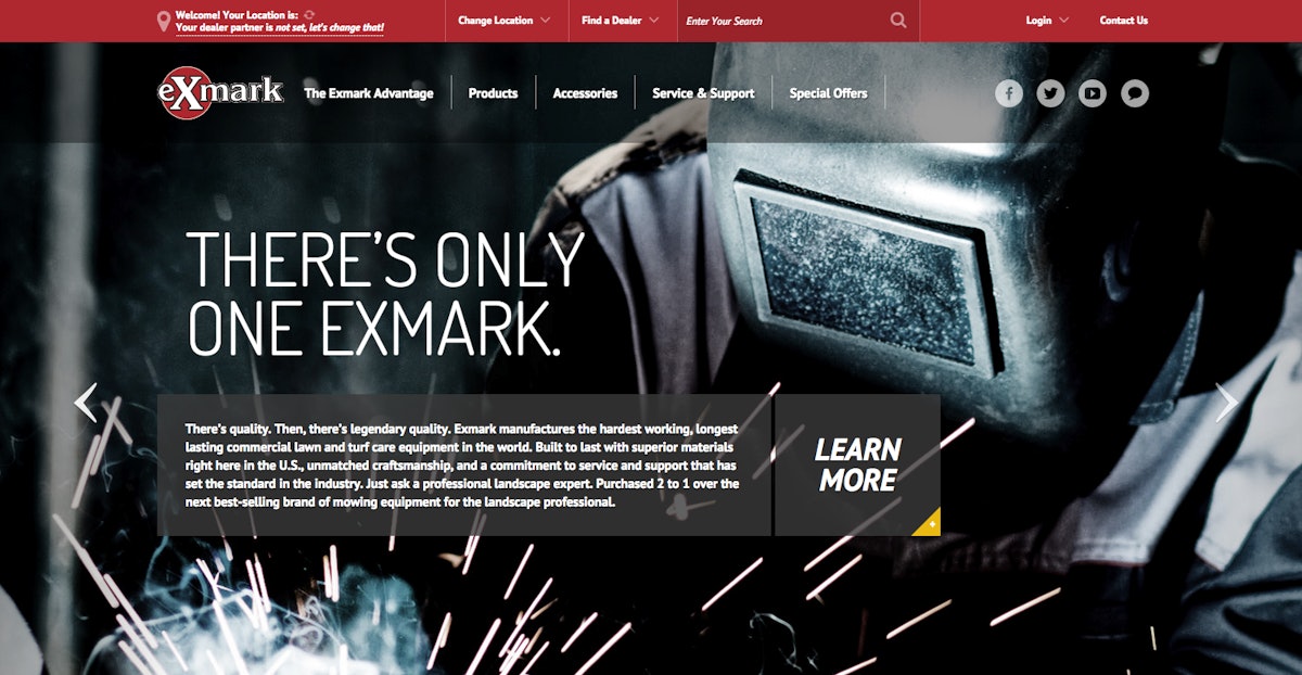 Exmark launches revamped website featuring user review section | Total ...