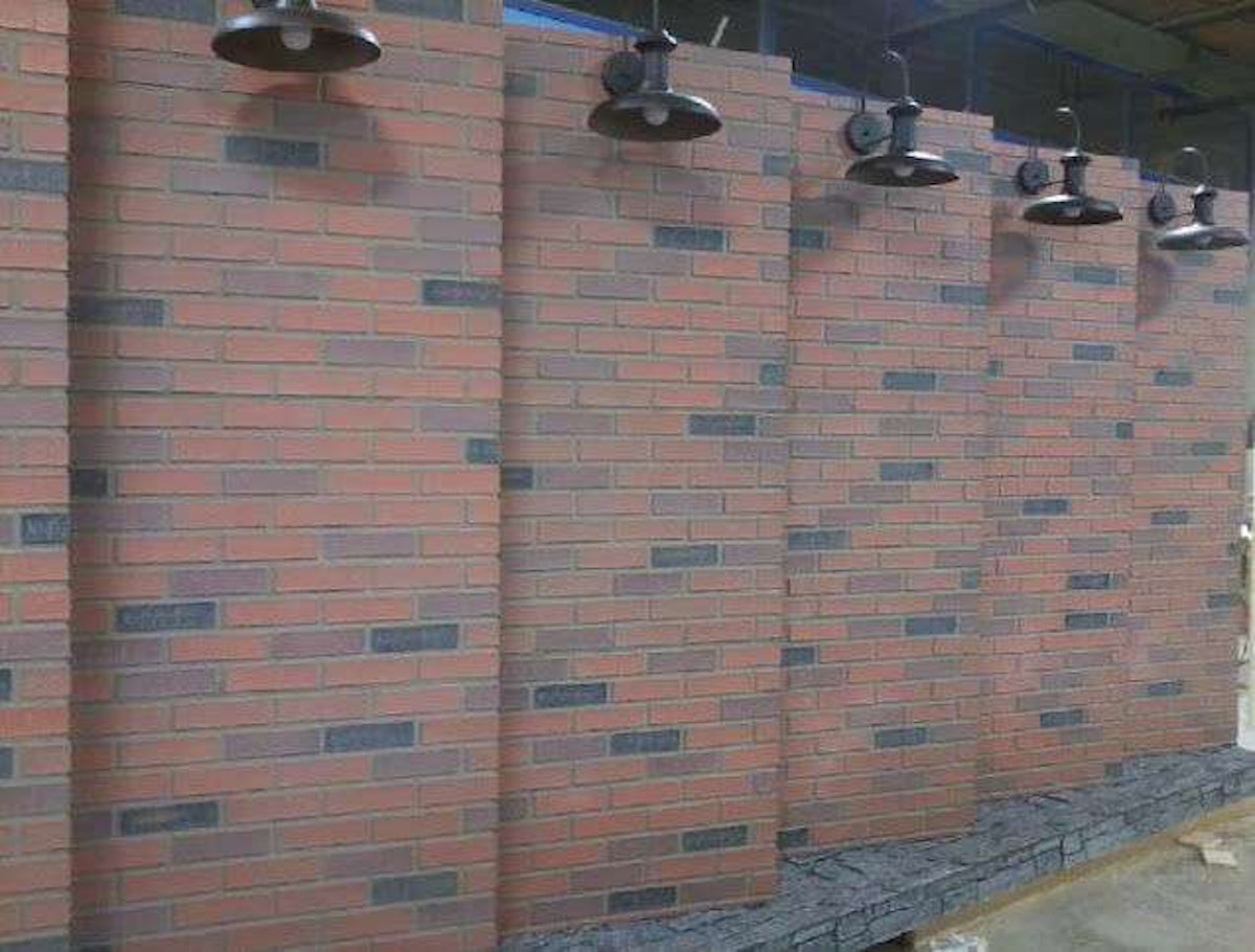 New faux brick wall panels feature depth of color and realistic texture ...