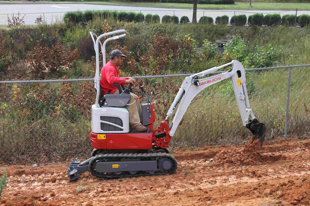 Takeuchi's compact excavator has attachment versatility | Total ...
