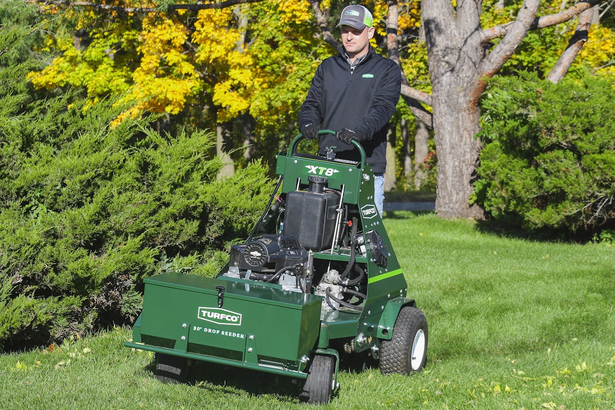 Riding aerator store