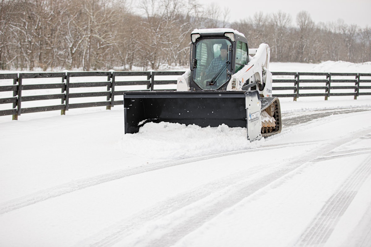 Ignite Attachments launches snow pusher attachment | Total Landscape Care