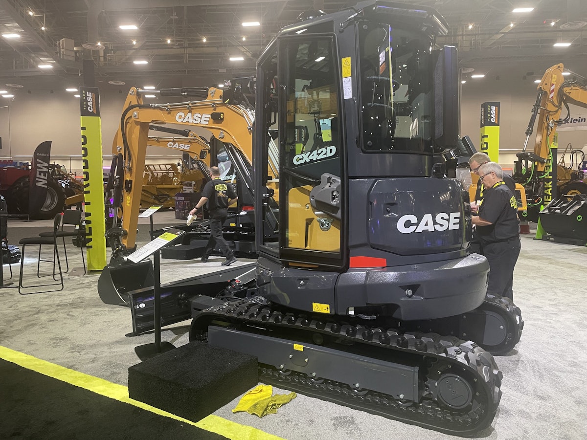 Case enters new weight class with zero tail swing mini excavator ...