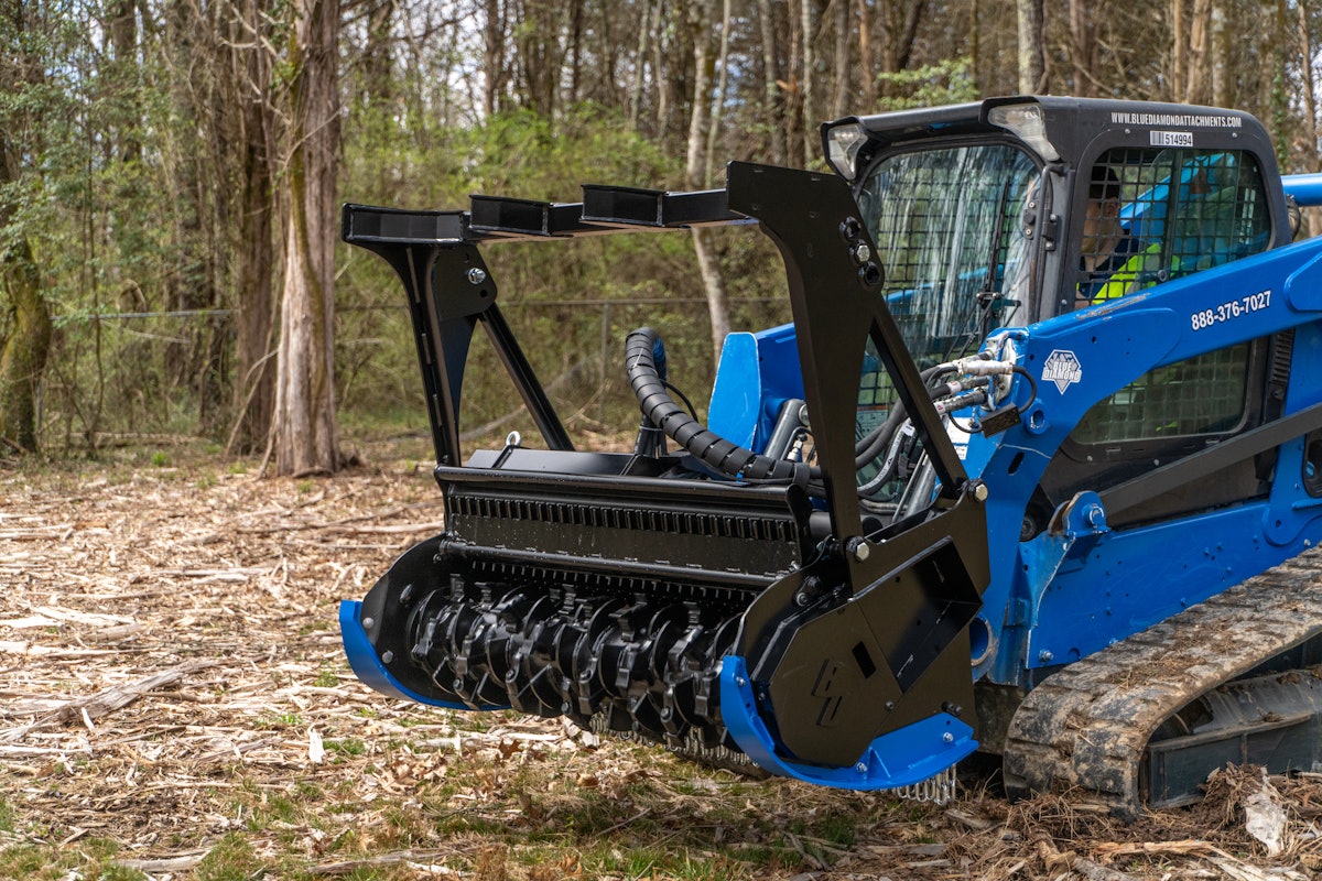 Blue Diamond Attachments Debuts Heavy Duty Drum Mulcher for Skid Steers ...